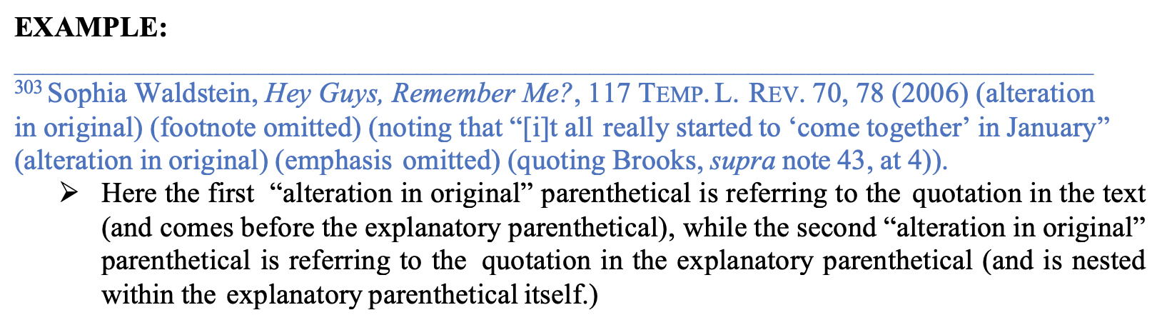Temple Law Review » Rule C.3: Parentheticals Within Parentheticals